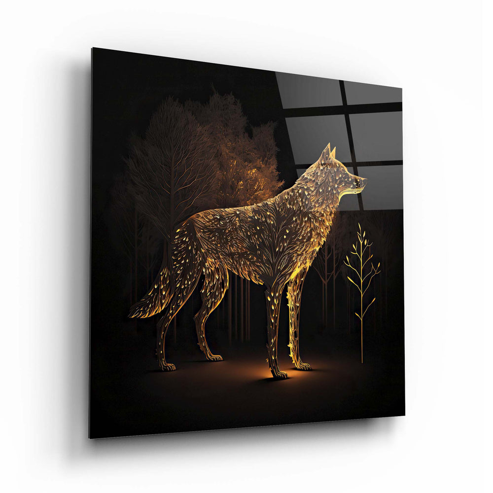 Buy Wolf Glass Wall Art | Artchi