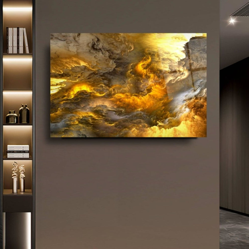 Coloured Cloud Glass Wall Art