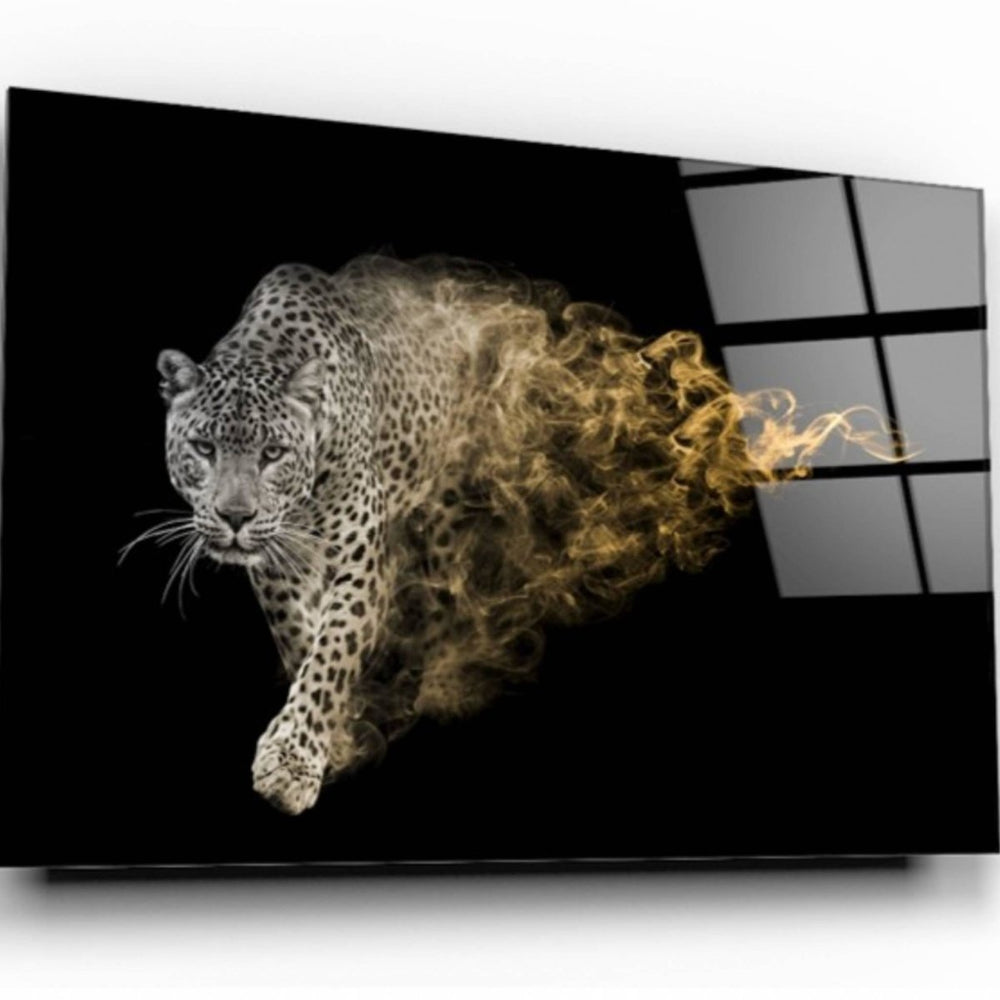 Leopard Glass Wall Art