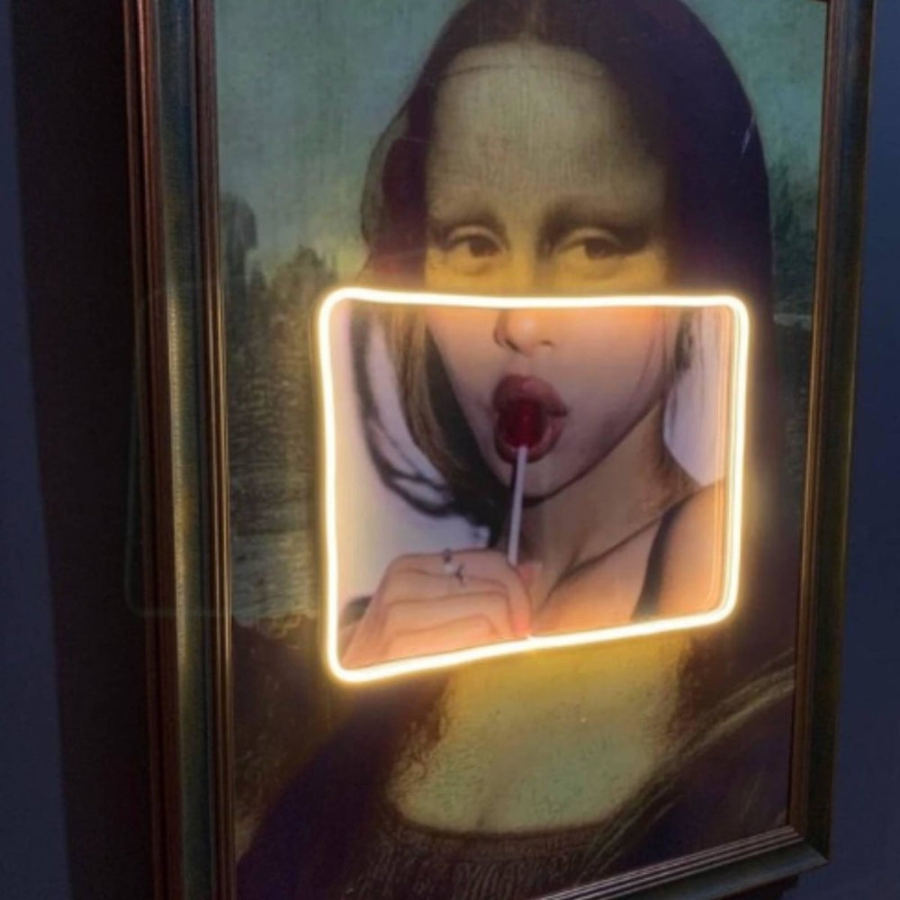 Mona Lisa and Lollipop Neon Wall Lights - Artchi