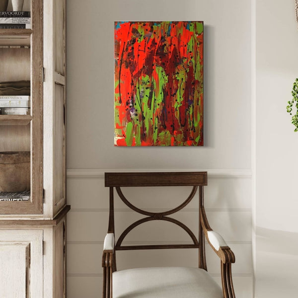 Nature and Blood Original Painting on Canvas - By Dervis Akdemir