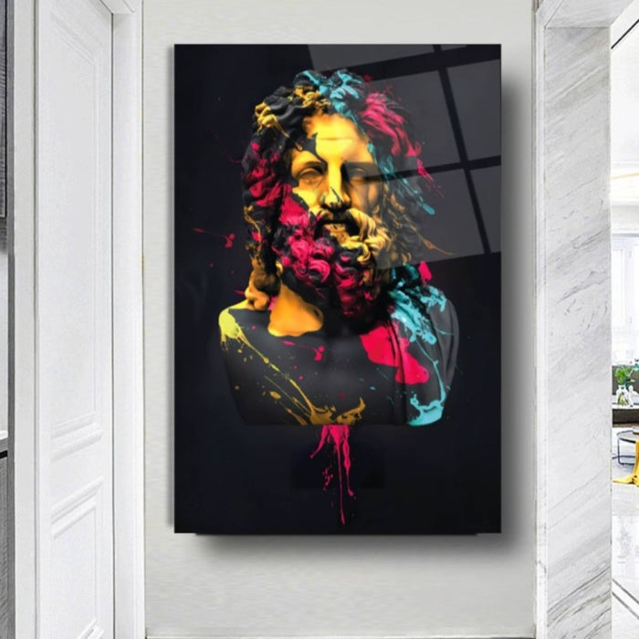 Buy Zeus Glass Wall Art | Artchi
